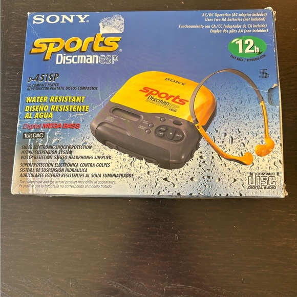 Sony | Portable Audio & Video | Sony Sports Discman Yellow Walkman ...